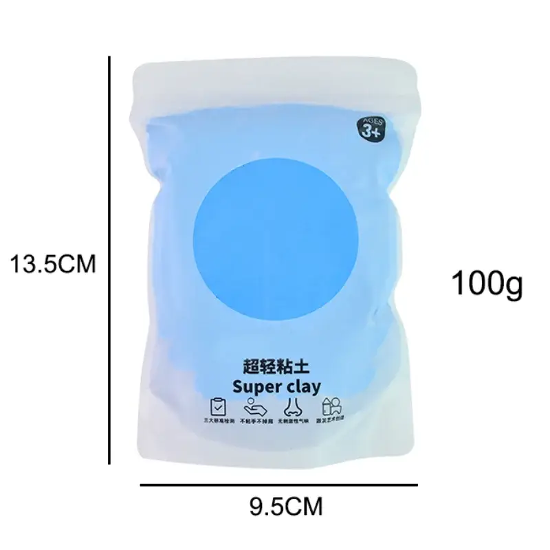 12 Colors Air Dry Clay Bagged - Huilian Toys Manufacturer